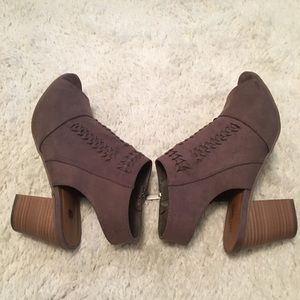 Ruff Hewn | Shoes | Ruff Hewn Pia Peeptoe Bootie | Poshmark